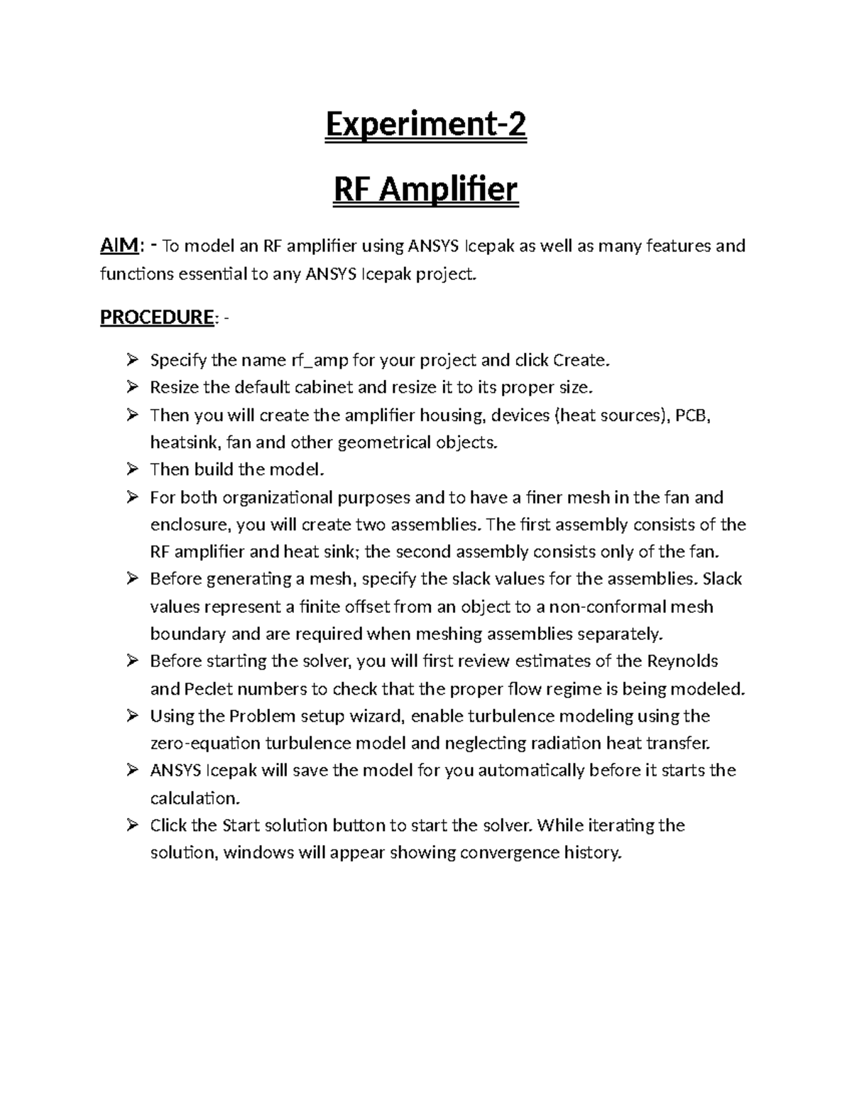 Experiment-2 - IT WILL BE HELPUL. - Experiment- RF Amplifier AIM: - To ...