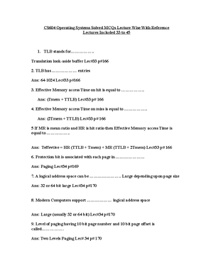 CS101 Mid Term MCQs With Reference Solved - CS101 - Introduction to Computing Solved MCQ(S) From ...