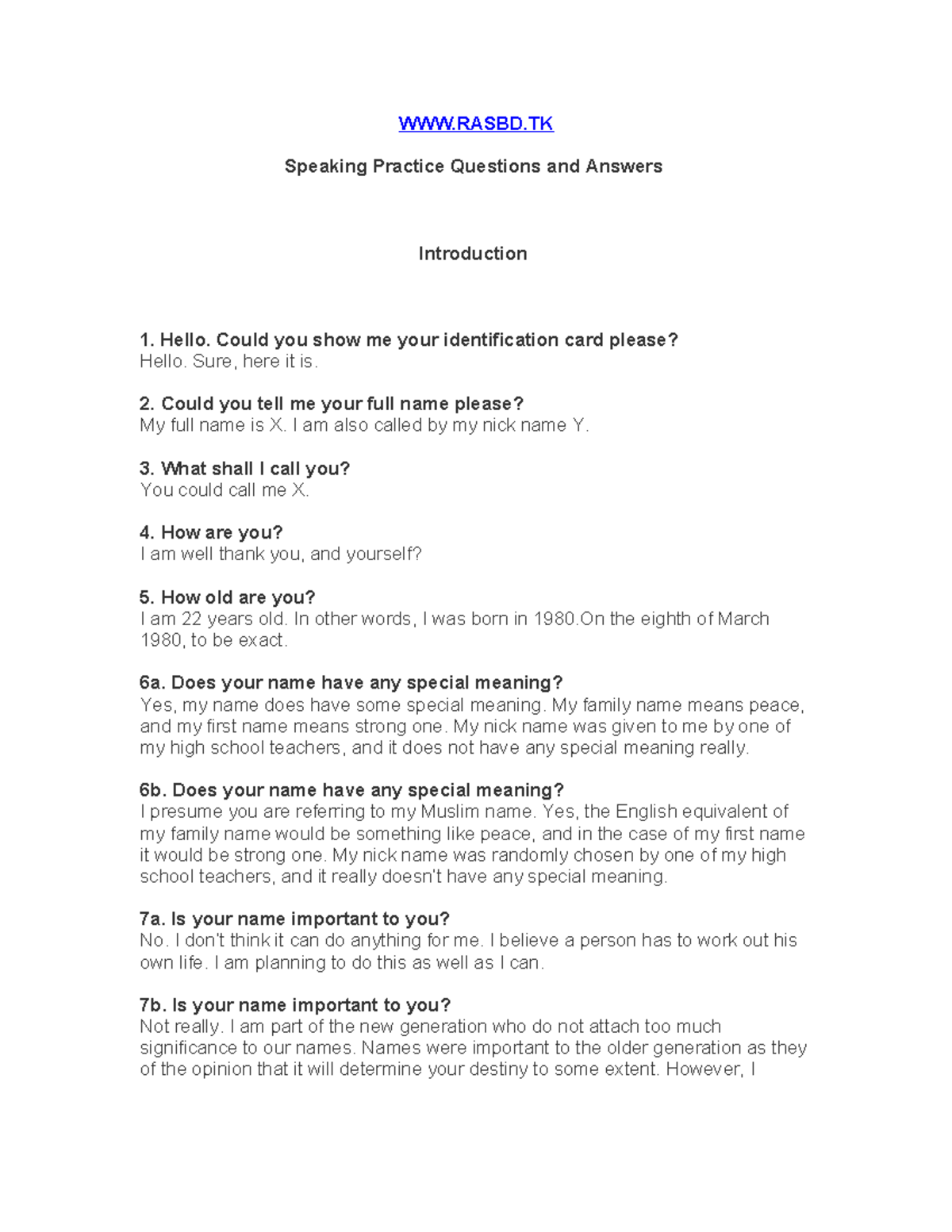 Worksheets for speaking classes for intermediate level students ...
