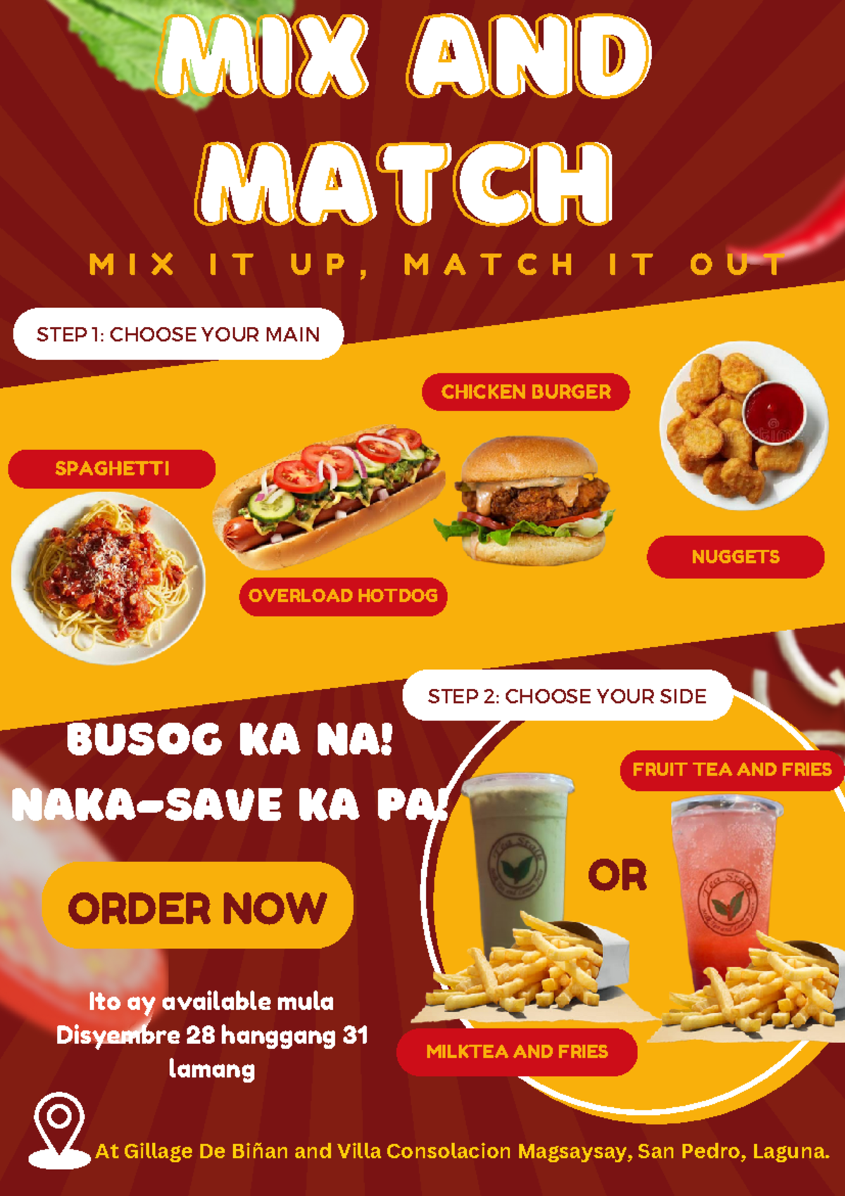 Yellow Mix and Match Burger Menu 20231228 170317 0000 - Financial ...