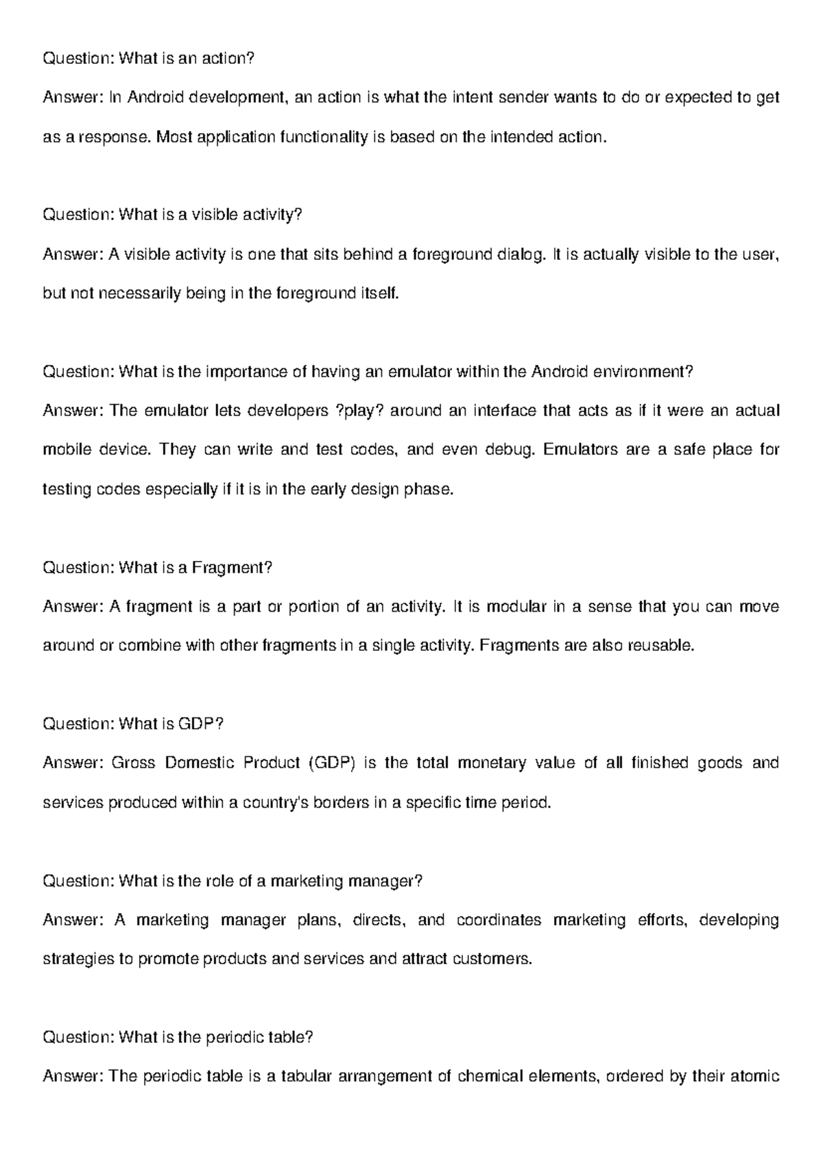 Surry wheezle andamentos - Question: What is an action? Answer: In ...