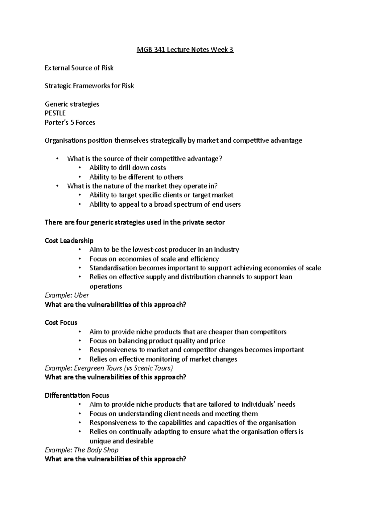 MGB 341 Lecture Notes Week 3 - MGB 341 Lecture Notes Week 3 External ... MGB 341 Lecture Notes Week 3 - MGB 341 Lecture Notes Week 3 External ...