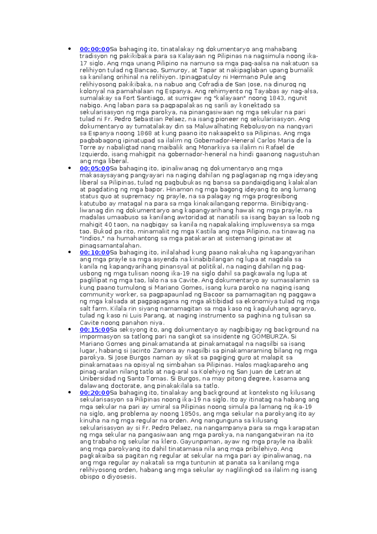 Gomburza - Summary Filipinolohiya - 00:00:00Sa bahaging ito ...