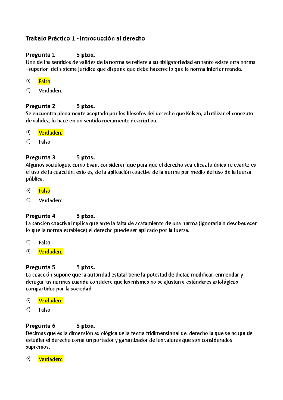 Trabajo Praíctico 1 - Introducion al Derecho - Trabajo Práctico 1 - Introducción al derecho ...