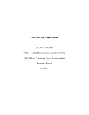 APA 7th ed. Template Capella Week 6 Prompts - Title of Paper Your Name ...