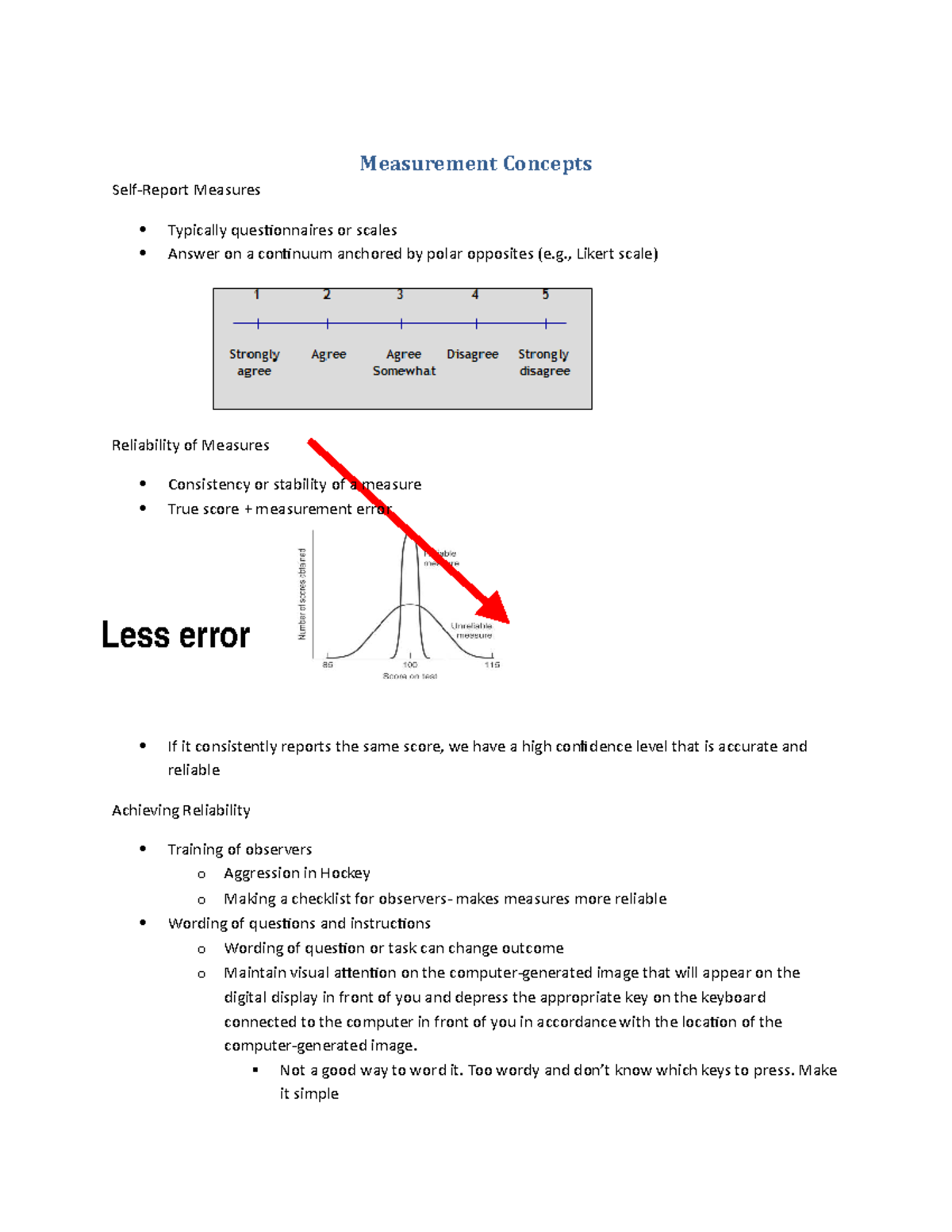 Chapter 5- Measurement Concepts - Measurement Concepts Measures ...