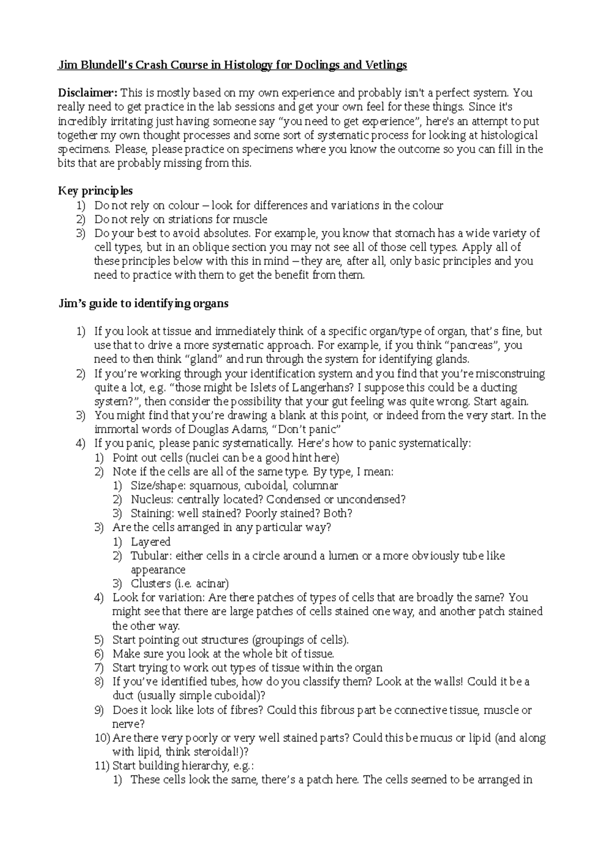 Histology Guide on Identifying Everything - Jim Blundell's Crash Course ...