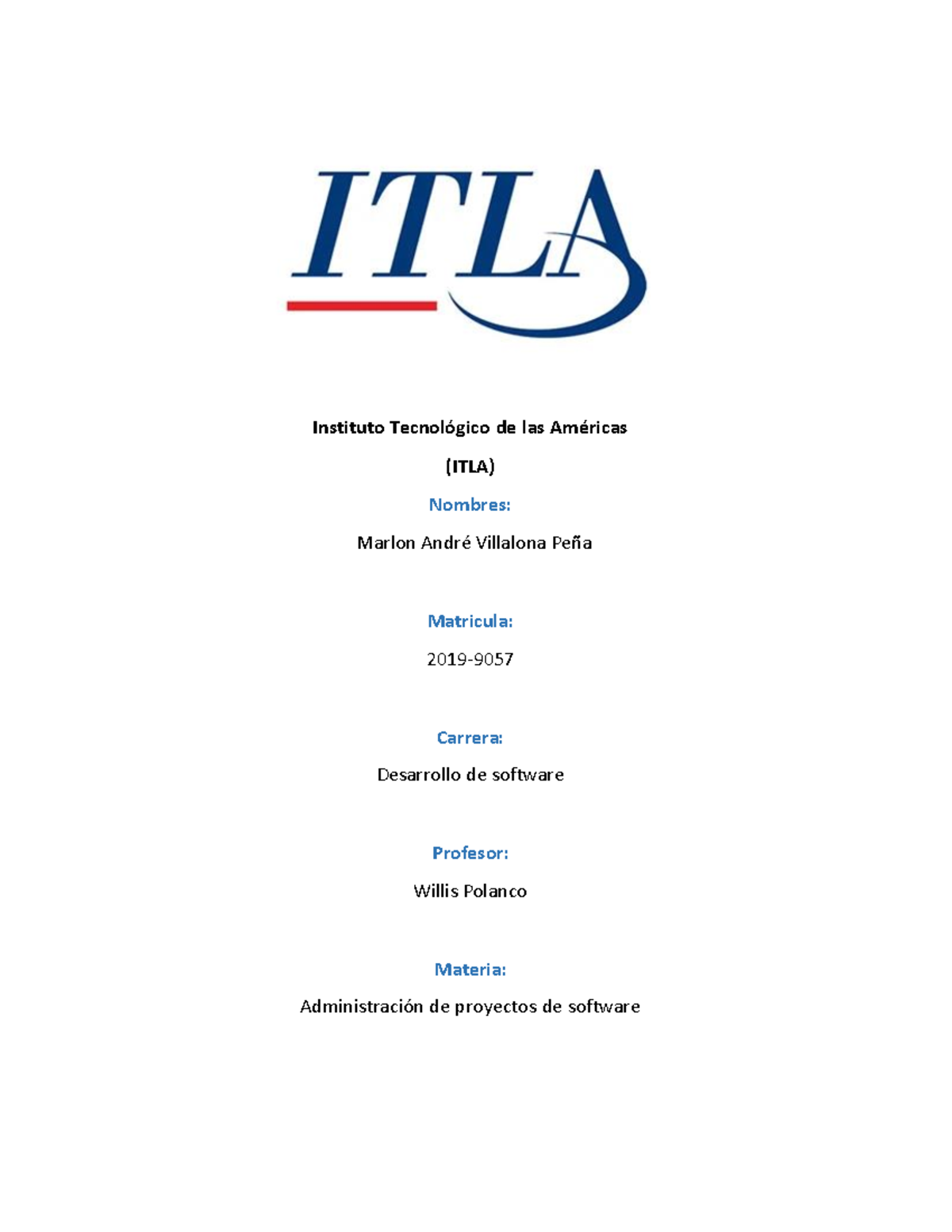 BDD - Tarea BDD - Instituto TecnolÛgico de las AmÈricas (ITLA) Nombres ...