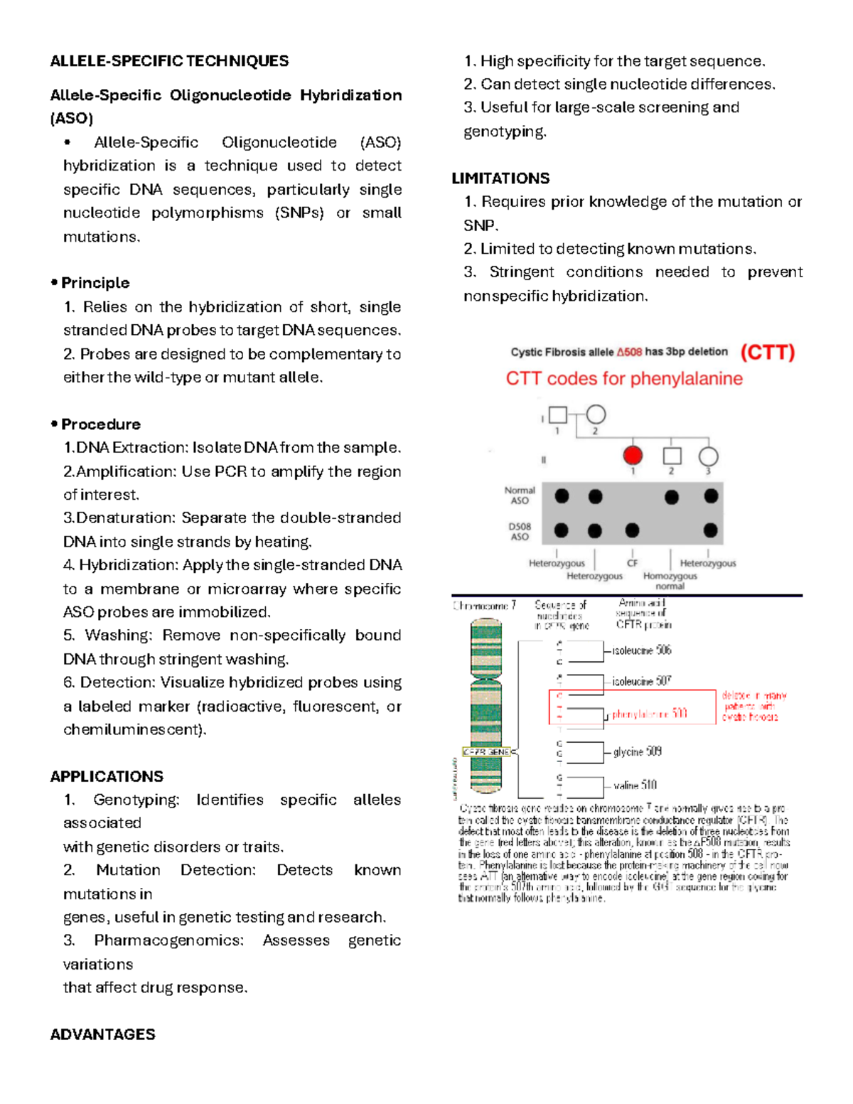MLS 117 - Endterm - ALLELE-SPECIFIC TECHNIQUES Allele-Specific ...