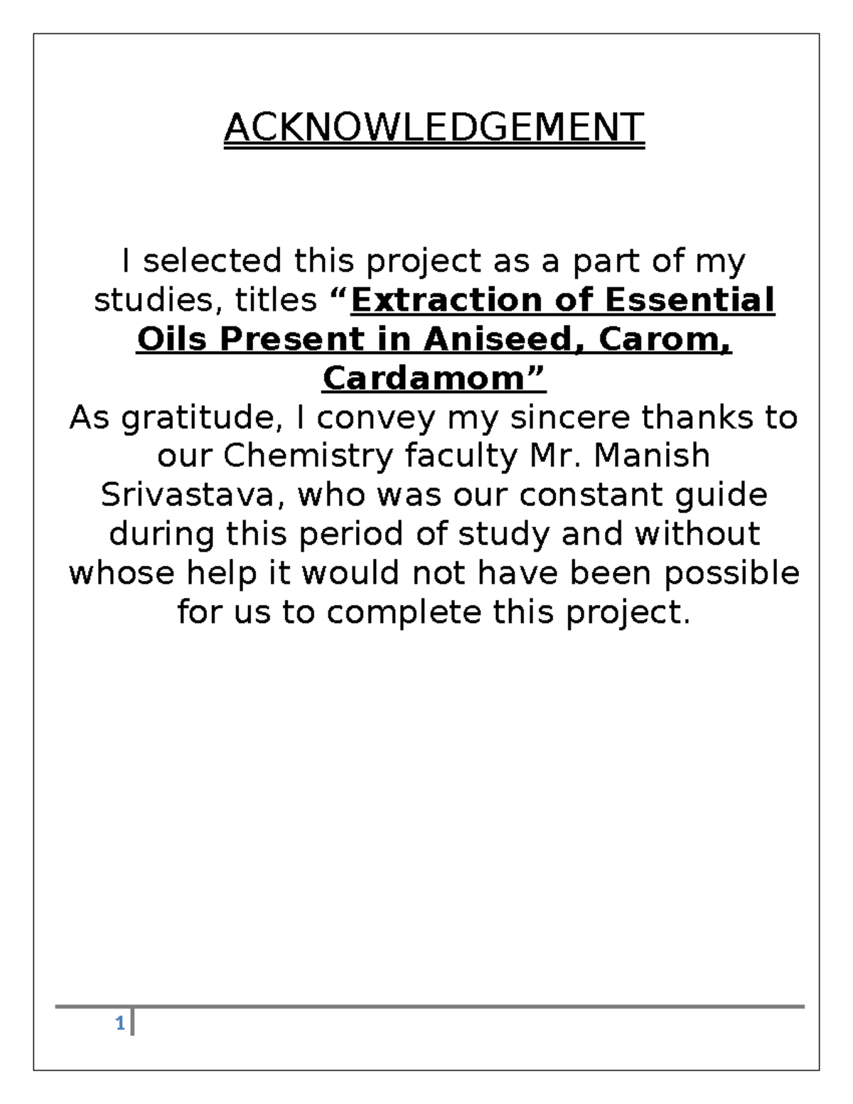 Chemistry investigatory project on extration of oil from seeds ...