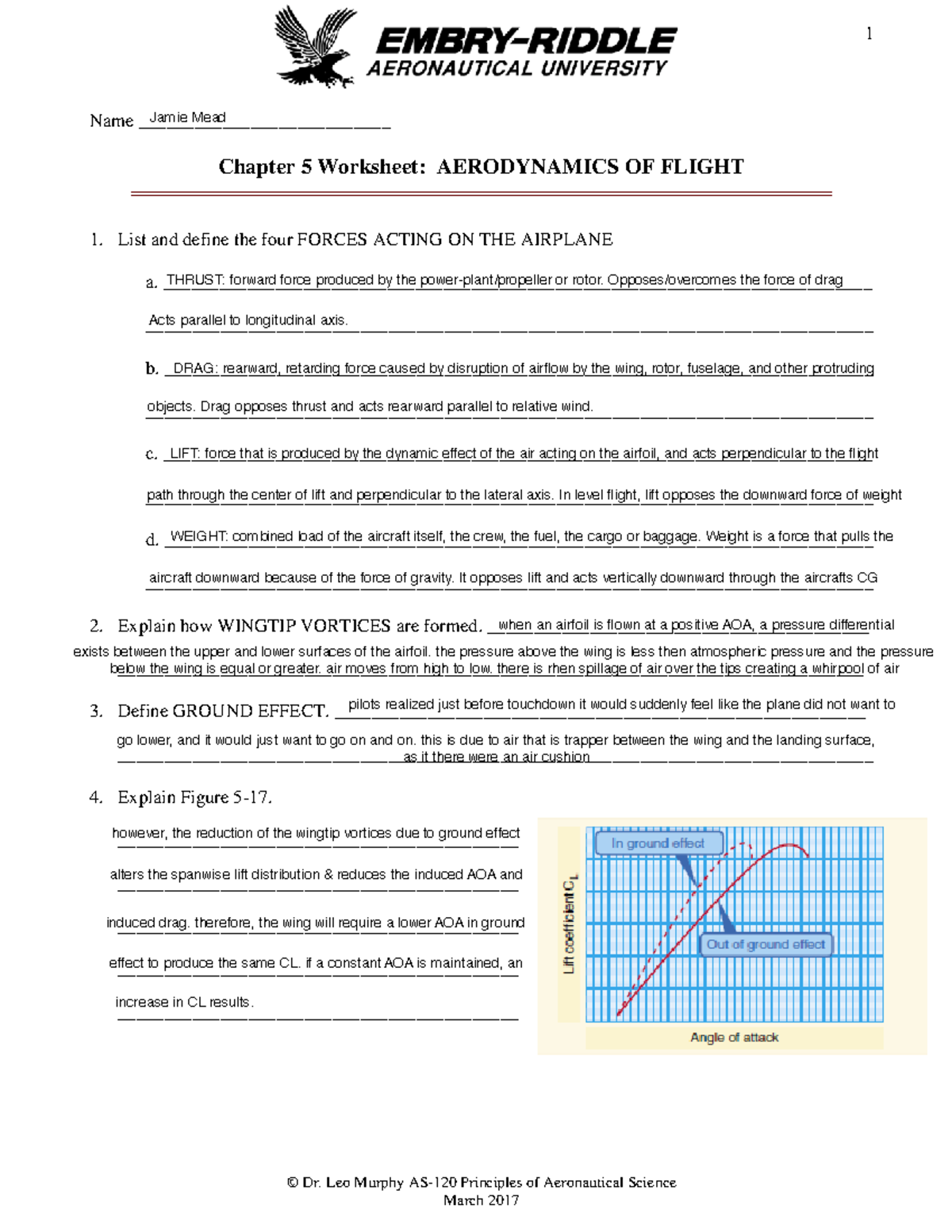 Chapter 5 Worksheet - Name ___________________________ Chapter 5 ...