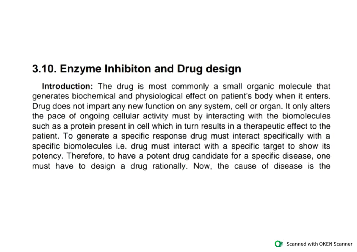 Chemistry 5 - Enzyme Inhibition and Drug Design, Drug Targets, Types of ...