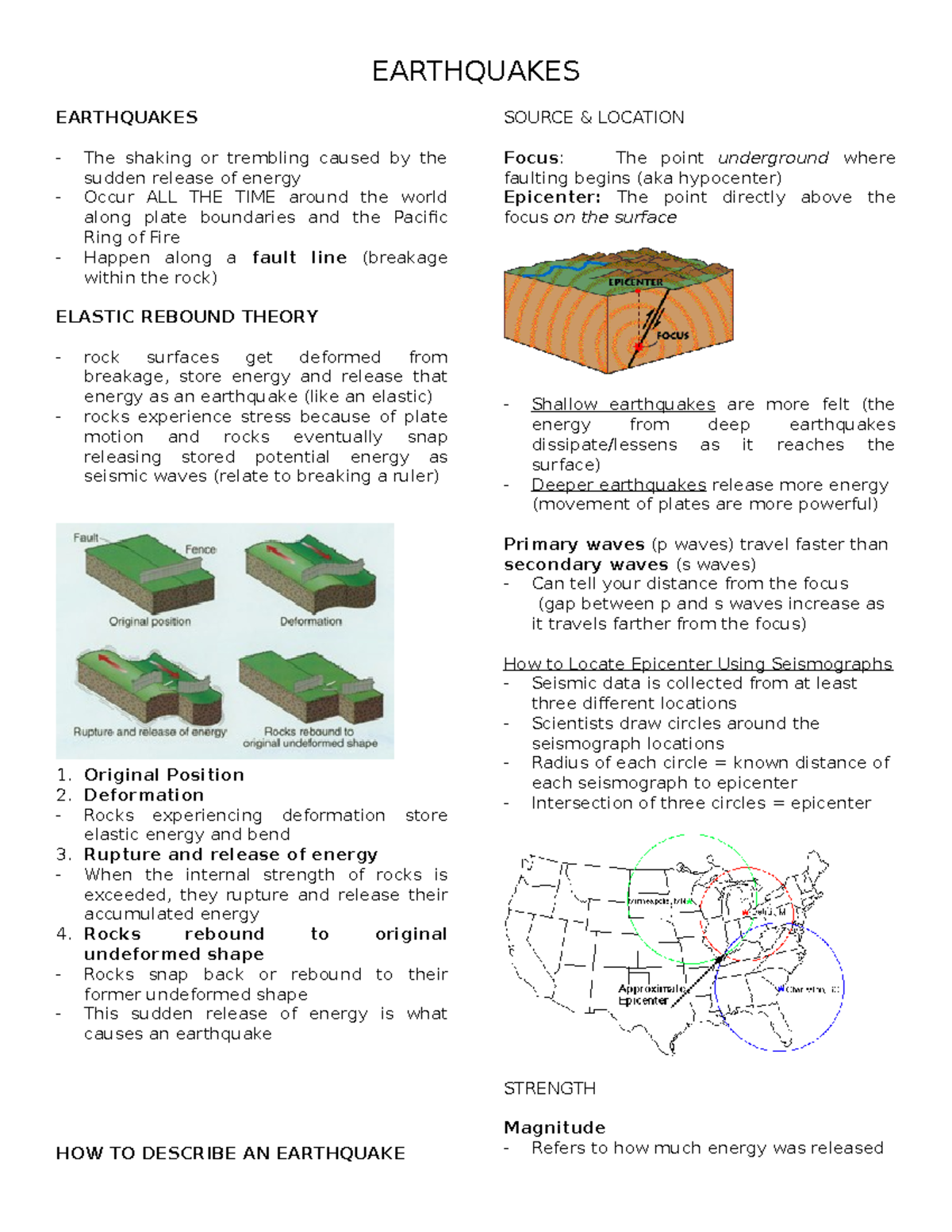 Earthquakes - magnitude 4 is 10 times stronger than magnitude 3, and ...
