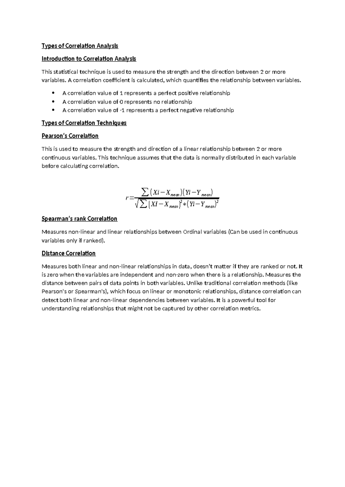 Types of Correlation Analysis - Types of Correlation Analysis ...