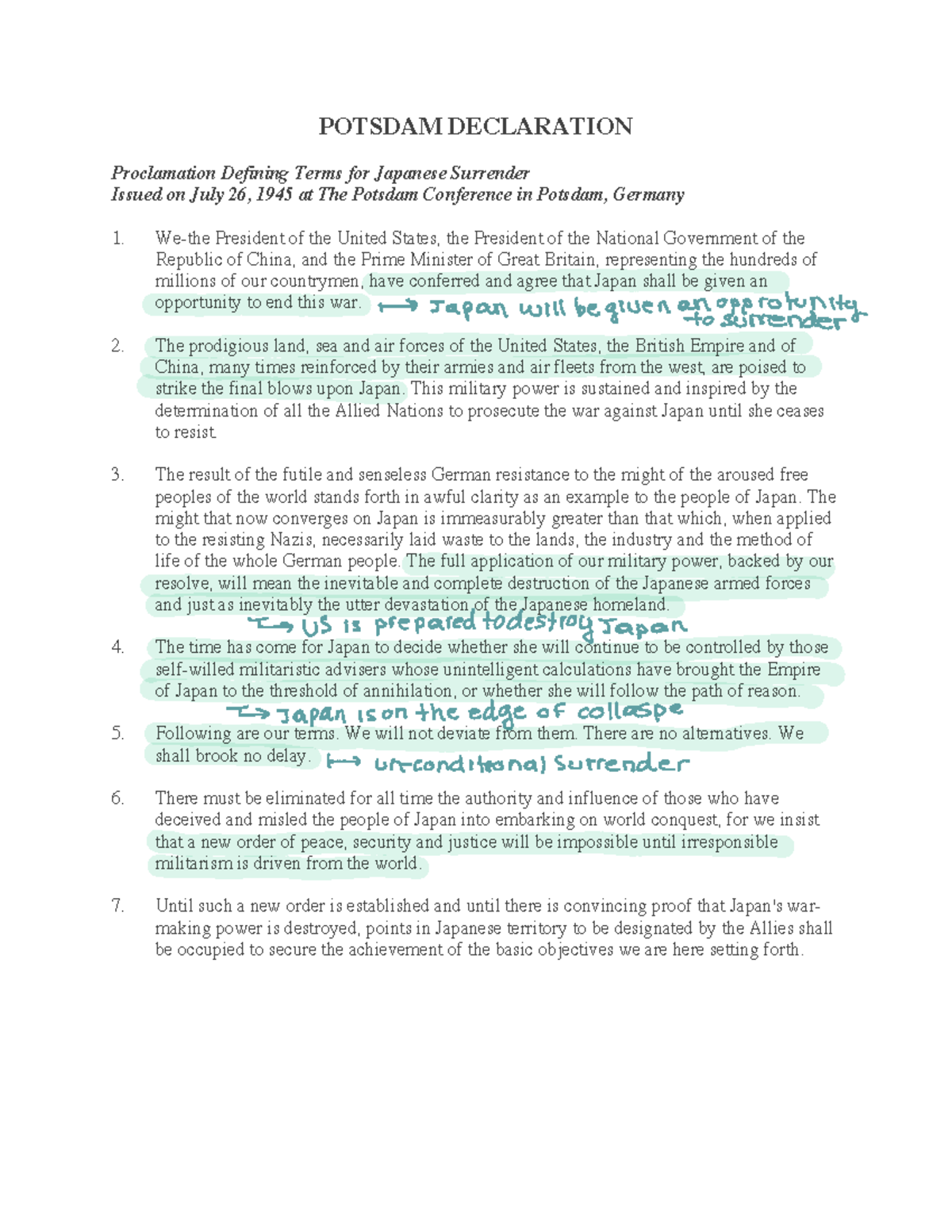 1945 Potsdam Declaration Notes Warning Error During Font Loading Xmlrequest Is Not