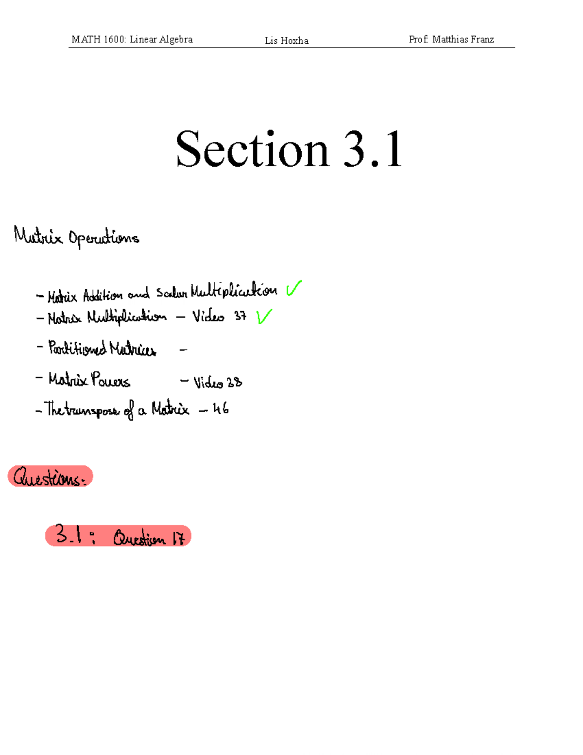 Section 3.1 - Synthesized Notes - EC 2220: Intermediate Macroeconomics ...