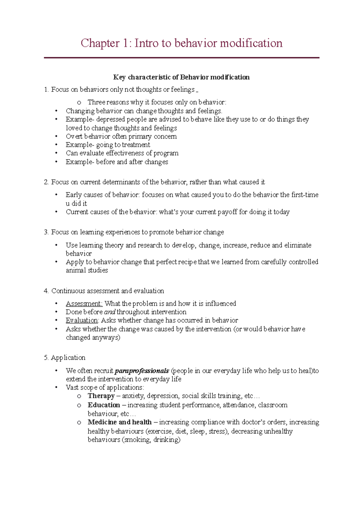 Chapter 1 introduction to bee modification - PS288 - WLU - Studocu