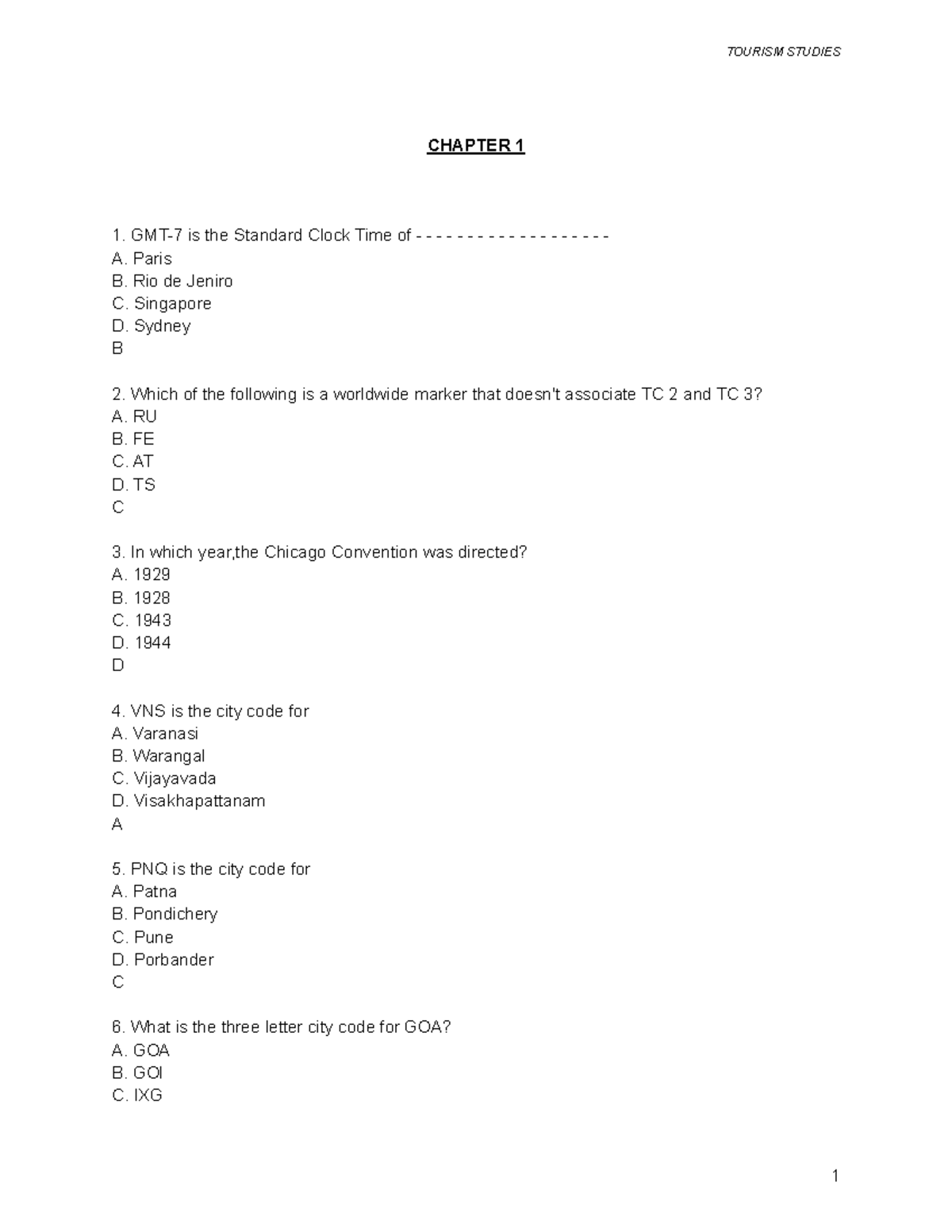 Air Fare and Ticketing - These are my practice materials for Tourism ...