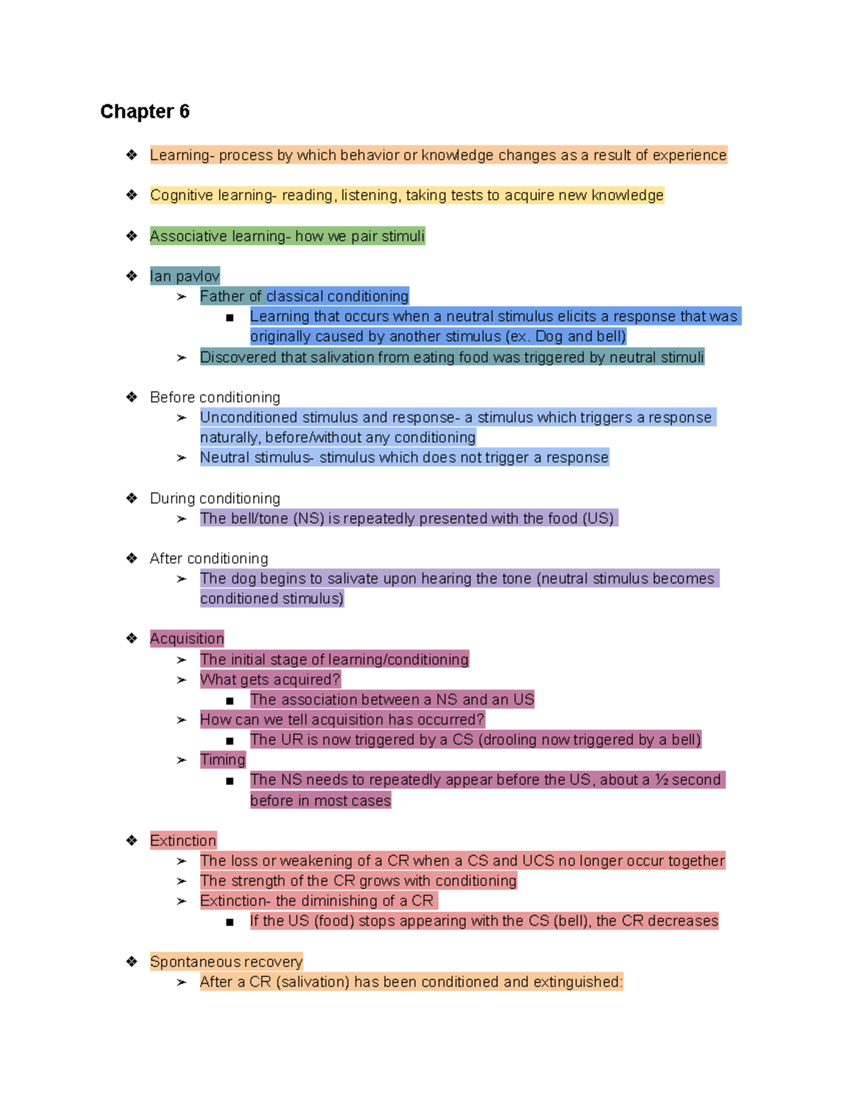 Psychology 3 - Lecture notes for the third exam of General Psycology ...