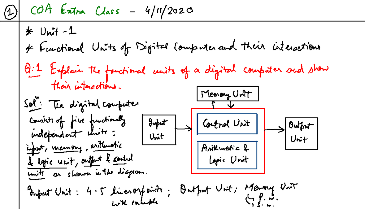 COA Extra Class 4/11/2020 -> If the result of the operation is to be ...
