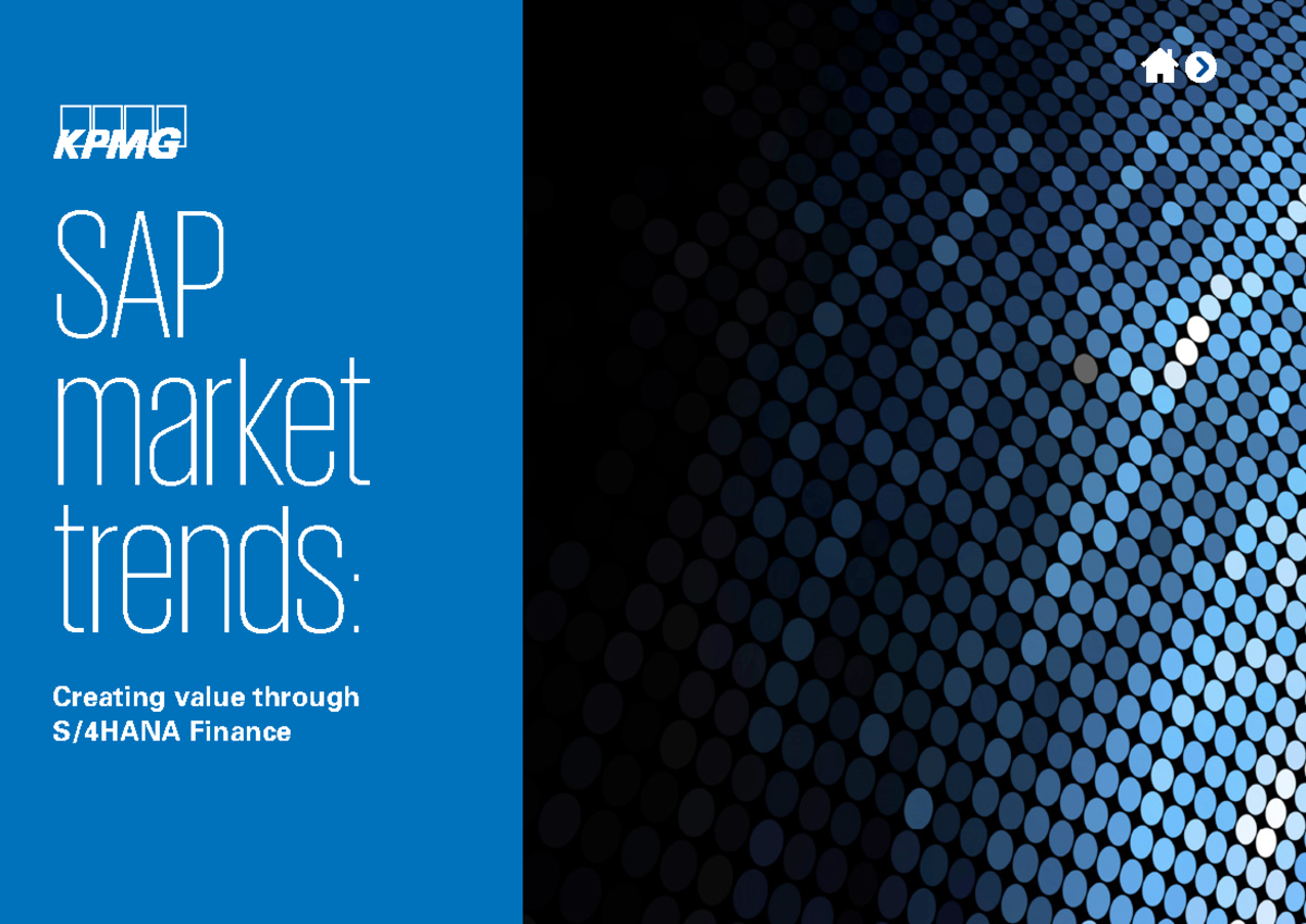 KPMG-S4HANA Finance publication 2017 INT - SAP market trends: Creating ...