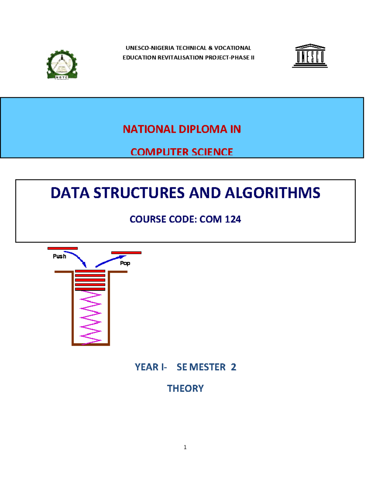 Com-124-theory-book-data-structures(3) - UNESCO-NIGERIA TECHNICAL ...
