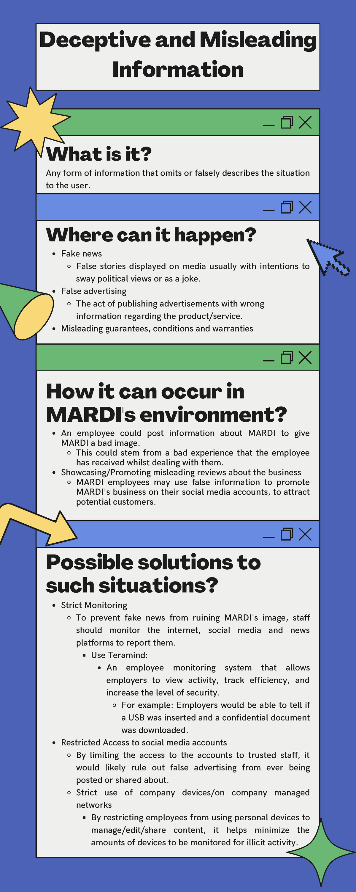 Deceptive and misleading info - What is it? Any form of information ...