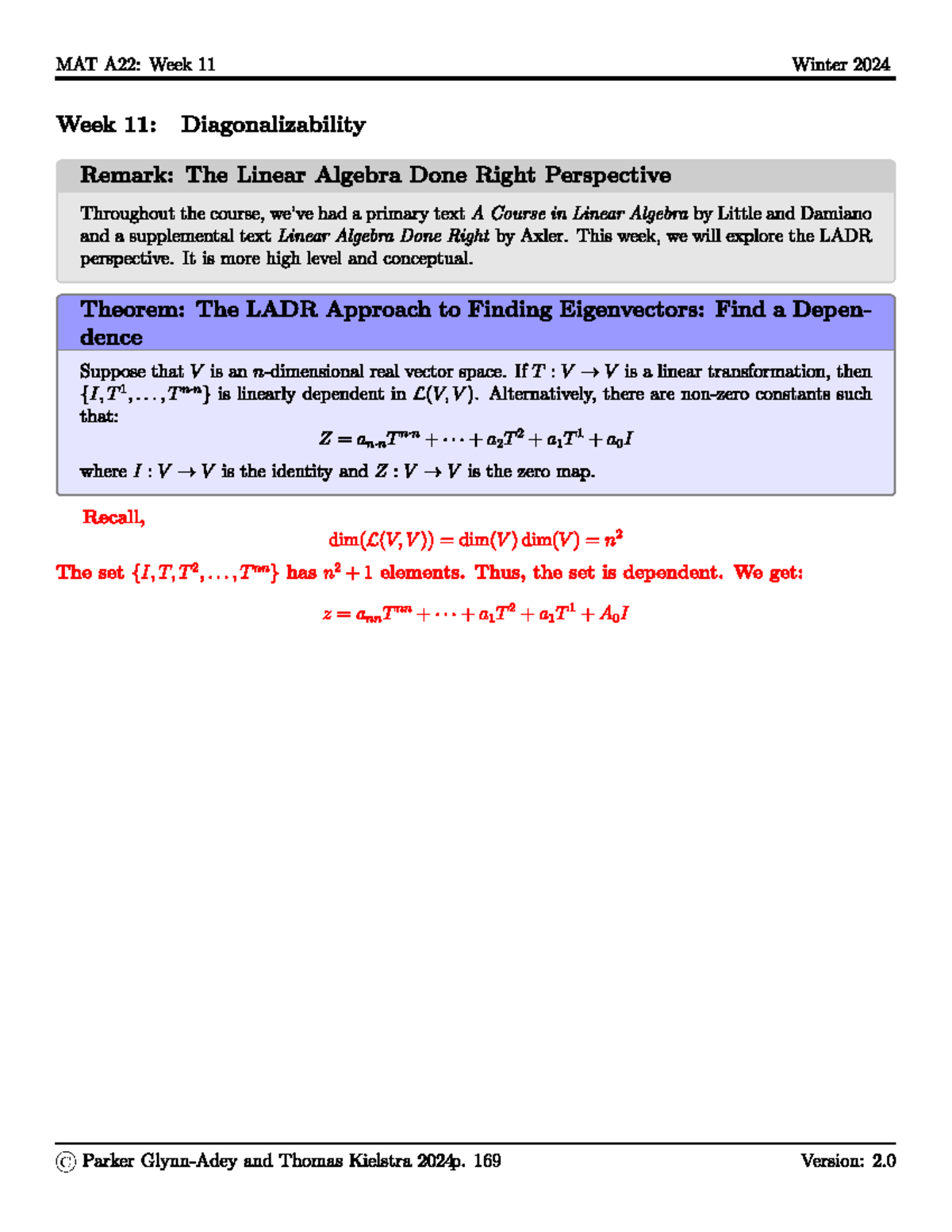 Week 11 - Amazing note - MATA22 - Studocu