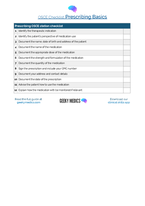 Cranial nerves examination checklist - CHECKLIST FOR CRANIAL NERVES ...