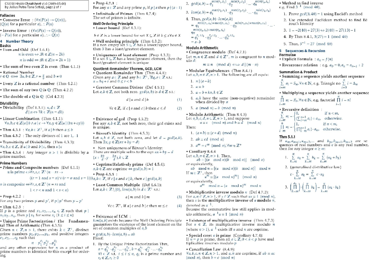 Png2pdf - summaries - MH1812 - NTU - Studocu