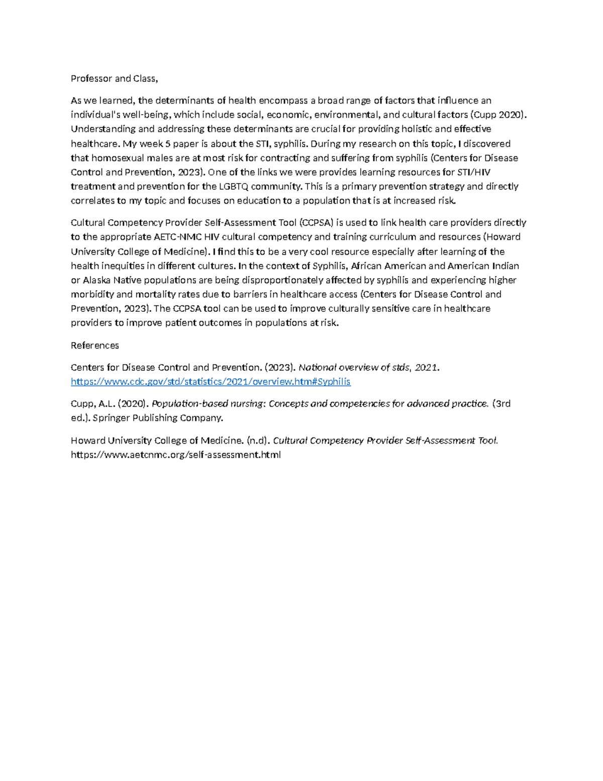 Week 5 coursework - Professor and Class, As we learned, the ...