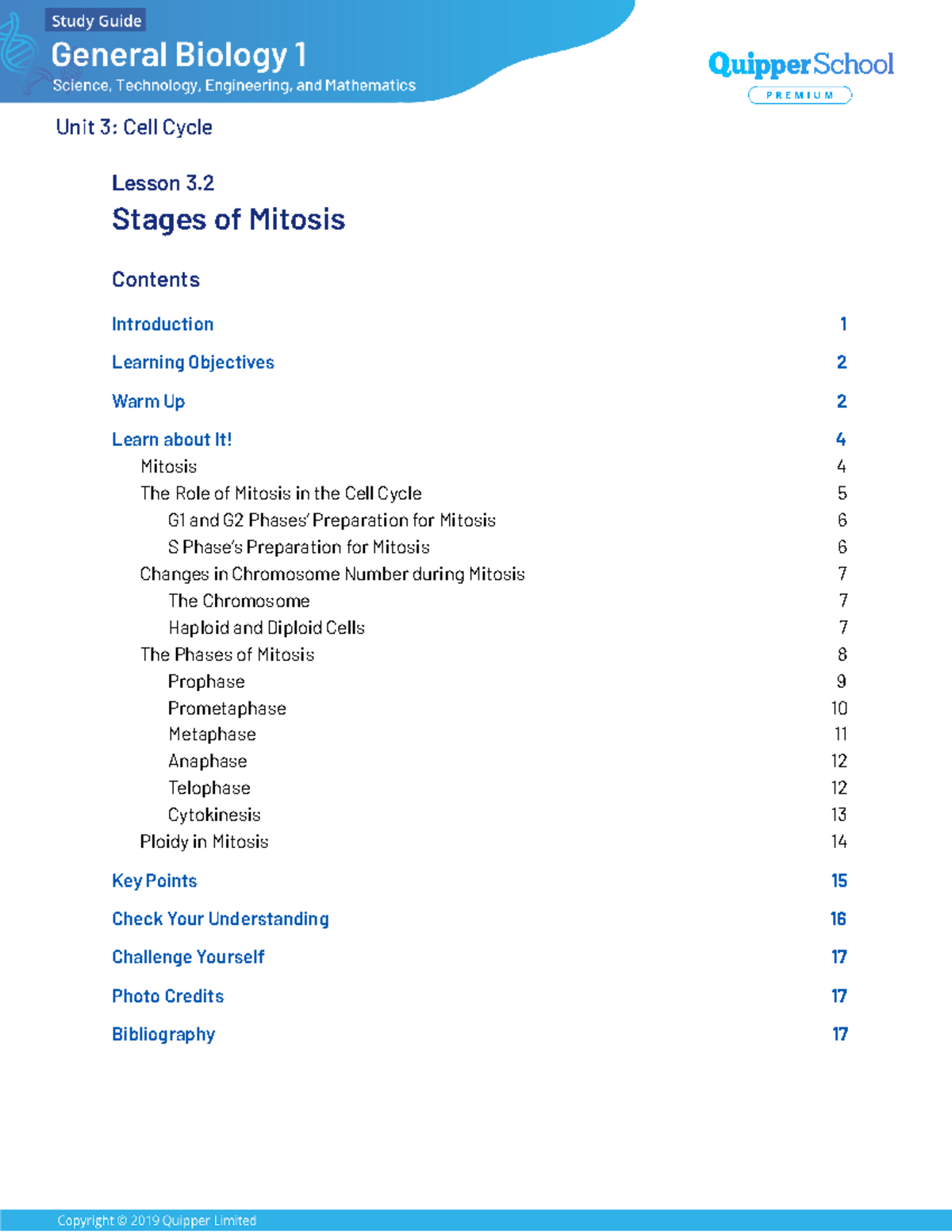 Biology 3.2 Stages of Mitosis - Stages of Mitosis Lesson 3 ...