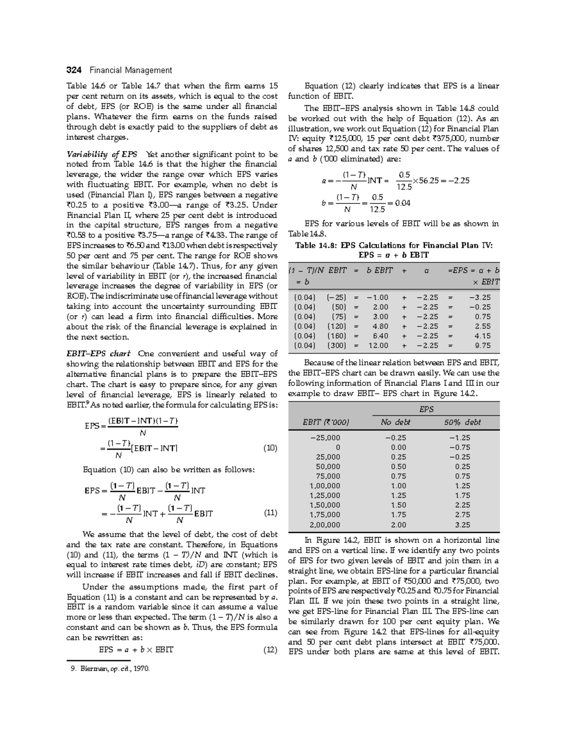 Financial-management-117 - 324 Financial Management Table 14 or Table ...