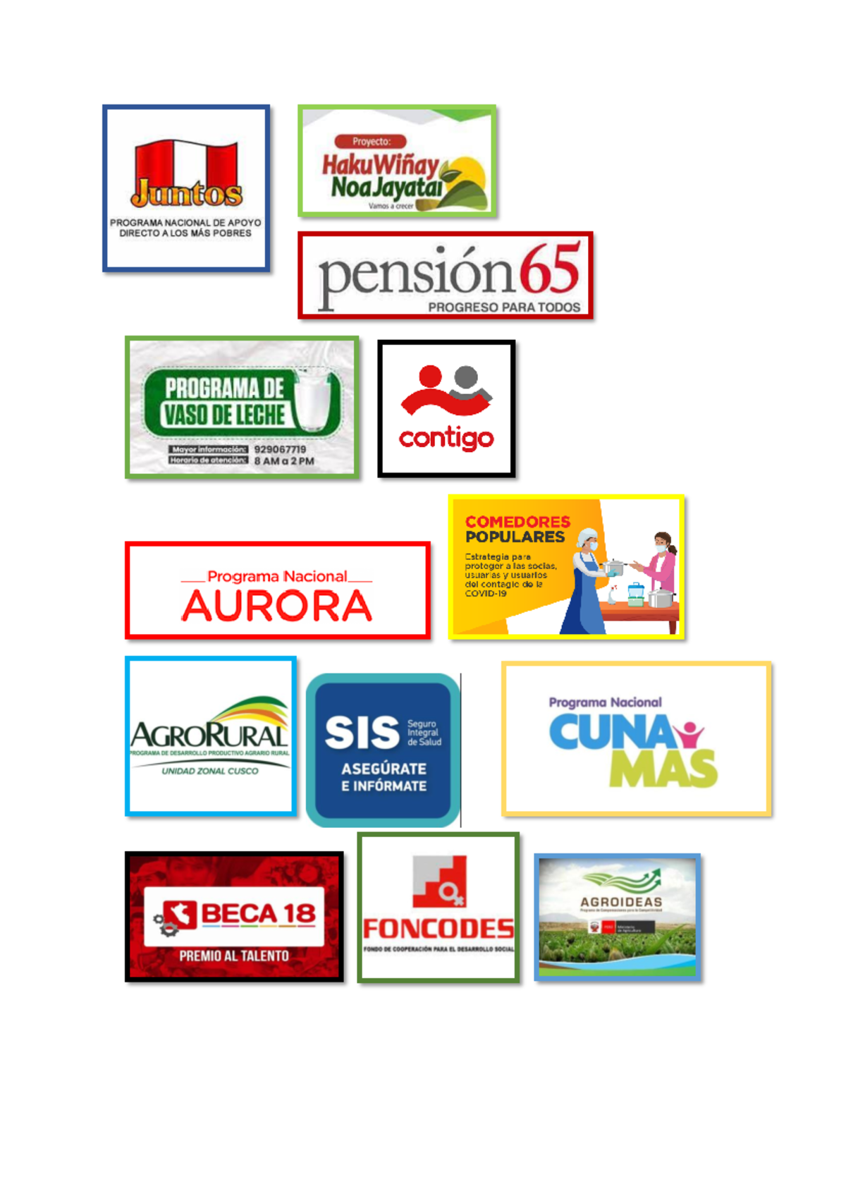 Imagenes a color - Nuestros programas sociales son un conjunto de ...