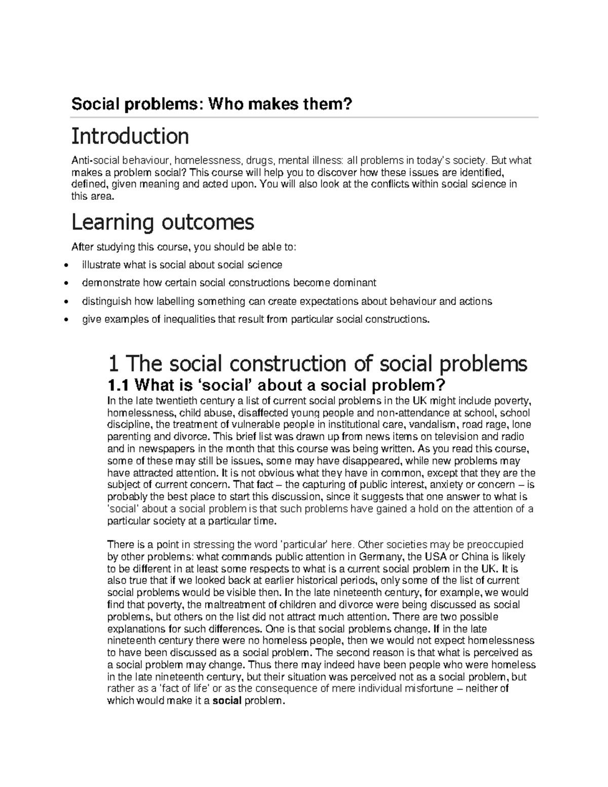 1 Introduction to Social Problems (2)-1 - Social problems: Who makes ...