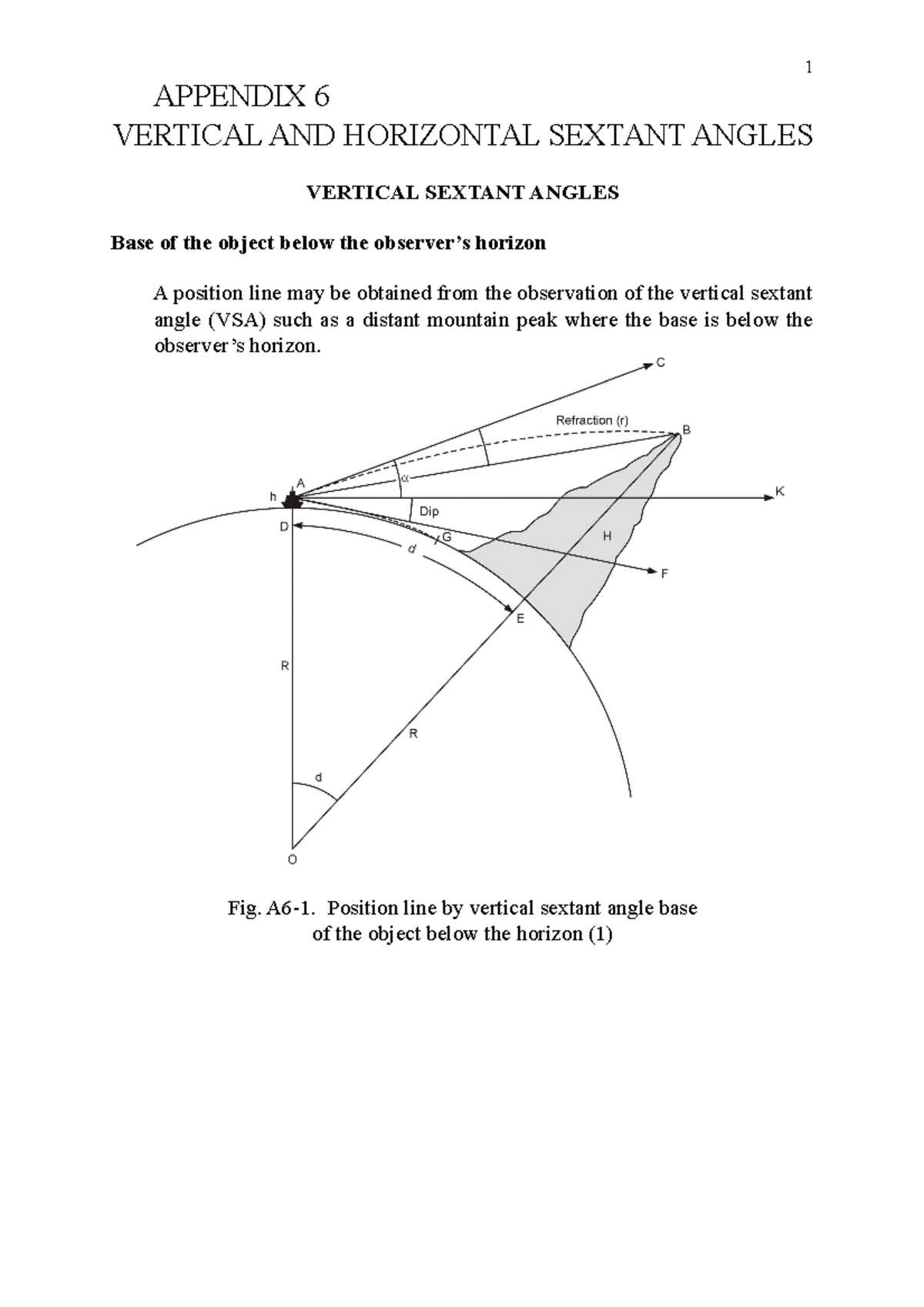 Chapter 19 Appendix 6 Vertical Sextant Angles - APPENDIX 6 VERTICAL AND ...