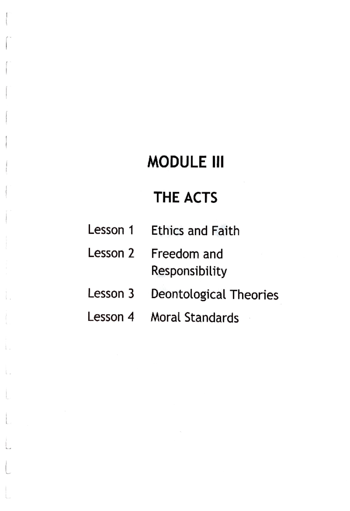 GECC 104 Module 3 Ethics - BSEd Basic English - Studocu