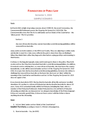 Topic 9 Notes - The Principle of Legality) for Principles in Public Law ...