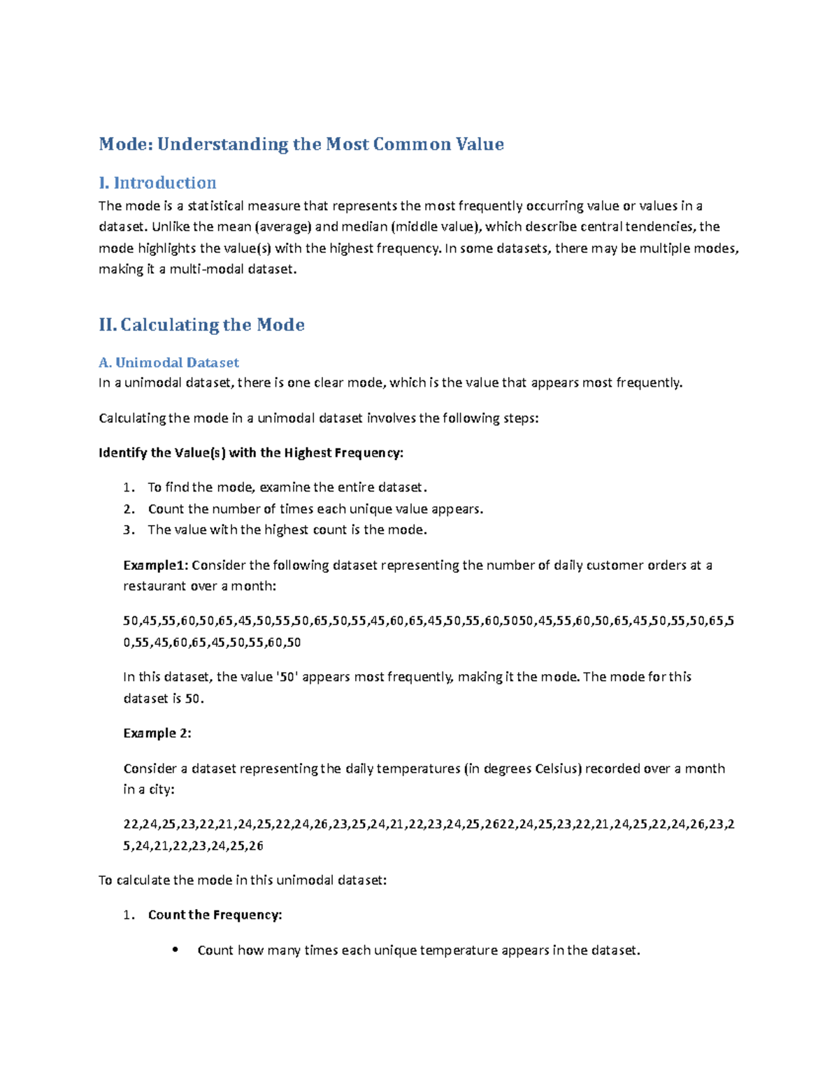 EDA-Mode - dsdsd - Mode: Understanding the Most Common Value I ...