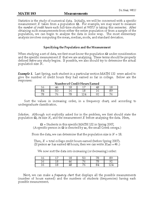 Unit 1 Introductory Notes - Sampling - MATH 183 - Studocu