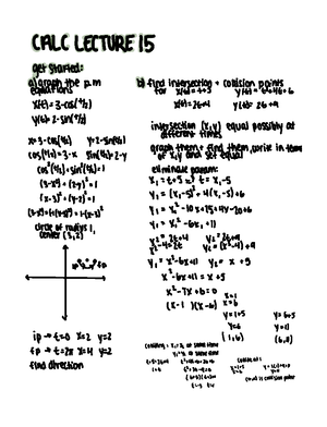 Calculus Lecture 10 (06-02-22) - CALC LECTURE 10 getstarted a Élan x ul ...