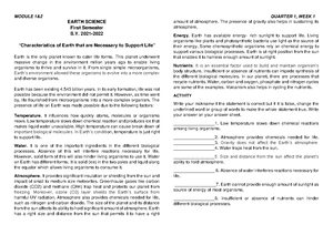 Earth Science Module 12 - Earth Science Name: February 8, 2022 Grade ...
