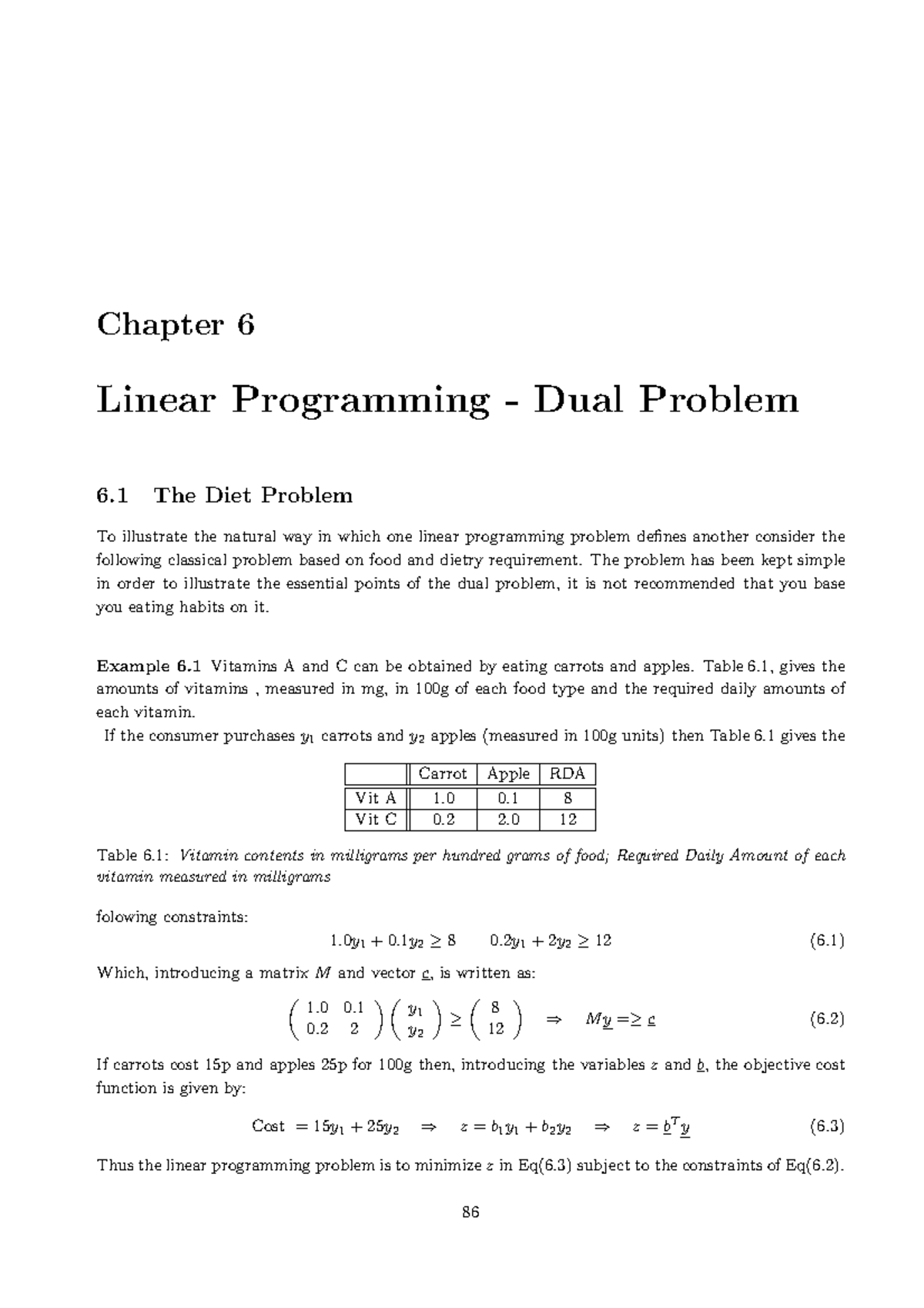 Linear Programming Dual Problem - Studocu