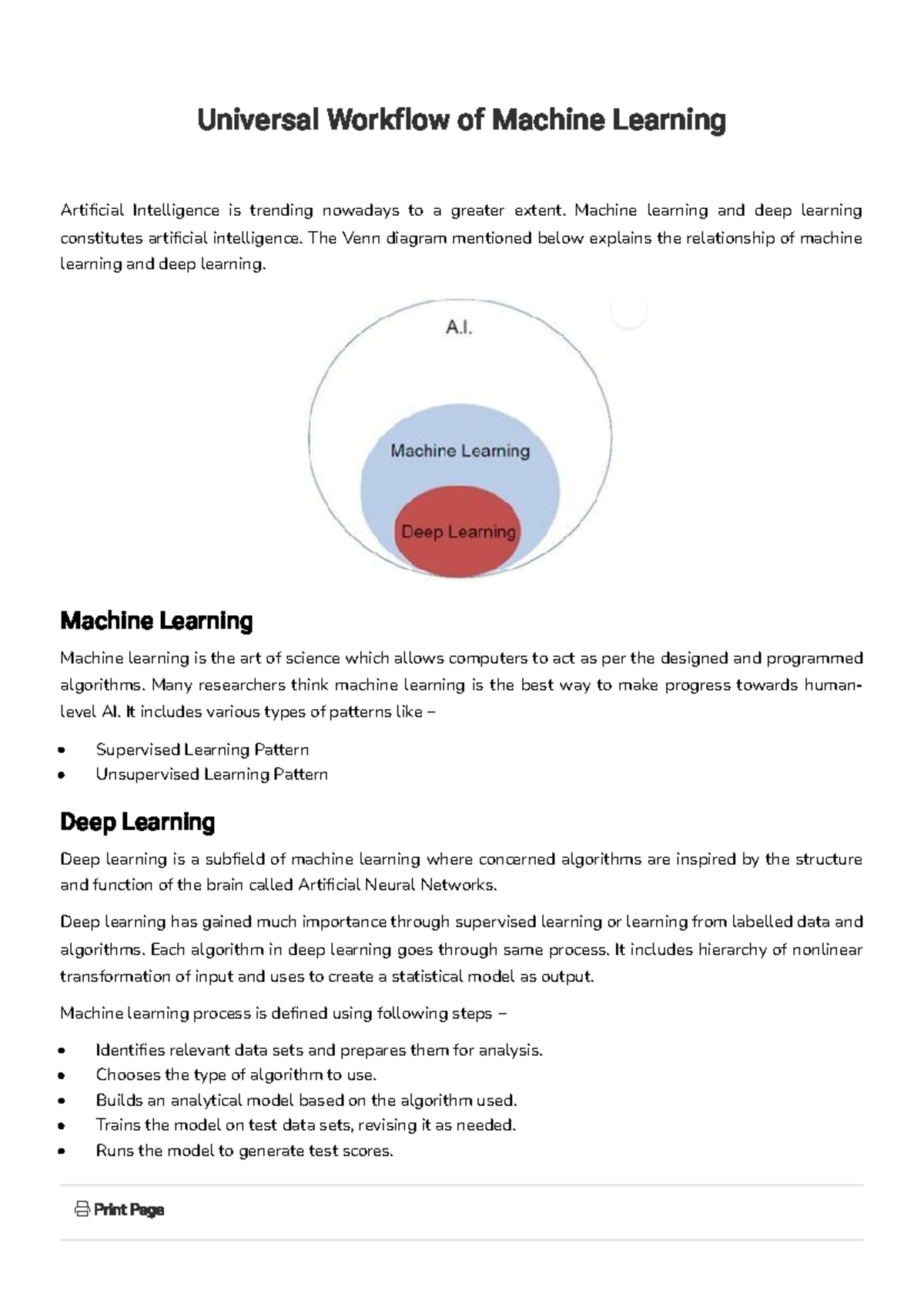 Universal Workflow of Machine Learning - Universal Workflow of Machine ...