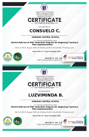 B.E. Letter of Invitation - Region VIII (Eastern Visayas) SCHOOLS ...