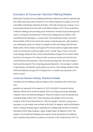 Consumer Decision Making-contemporary and modern models - Consumer ...