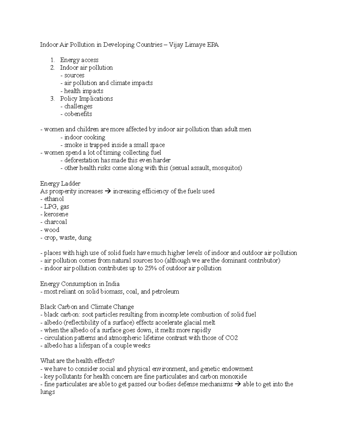Air quality and human health lecture 10 18 - Indoor Air Pollution in ...