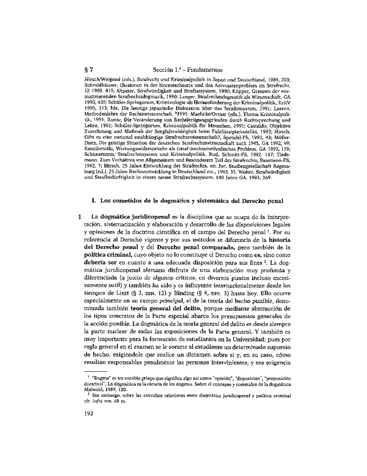Roxin teoría general del delito - 7 Sección 1.ª Fundamentos (eds ...