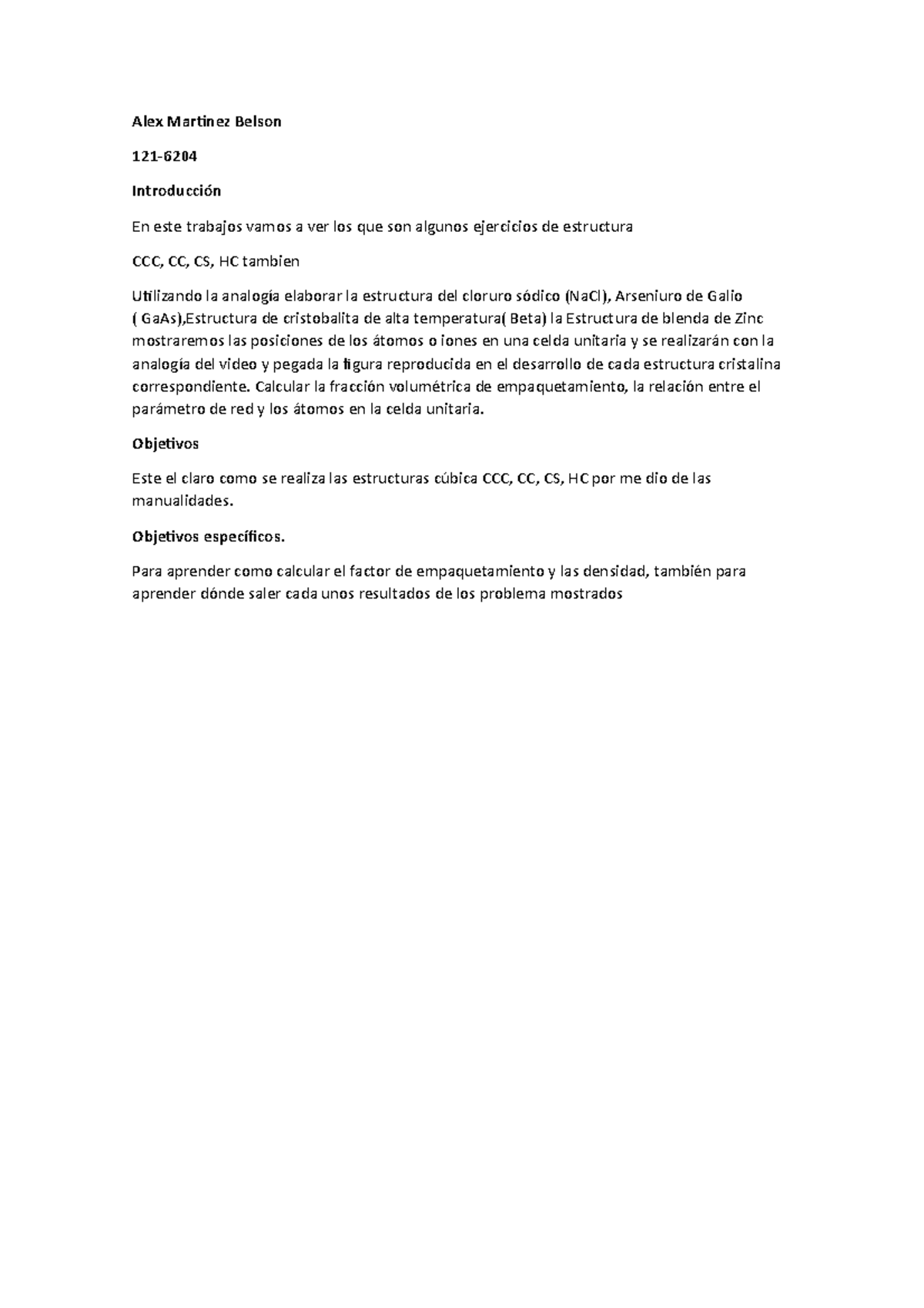 Fn llegue eso e alos bueno - Alex Martinez Belson 121- Introducción En ...