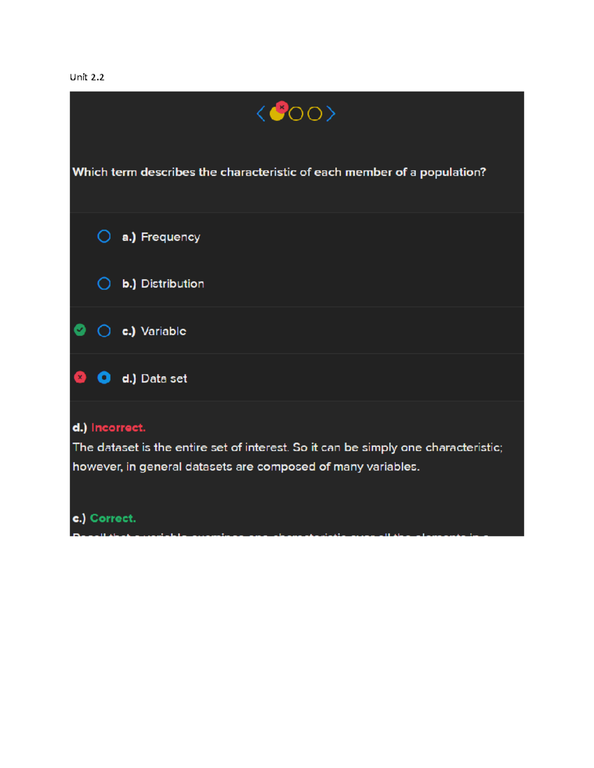 240 unit 2.2 - 240 sophia unit 2.2 - MAT240 - Unit 2. - Studocu